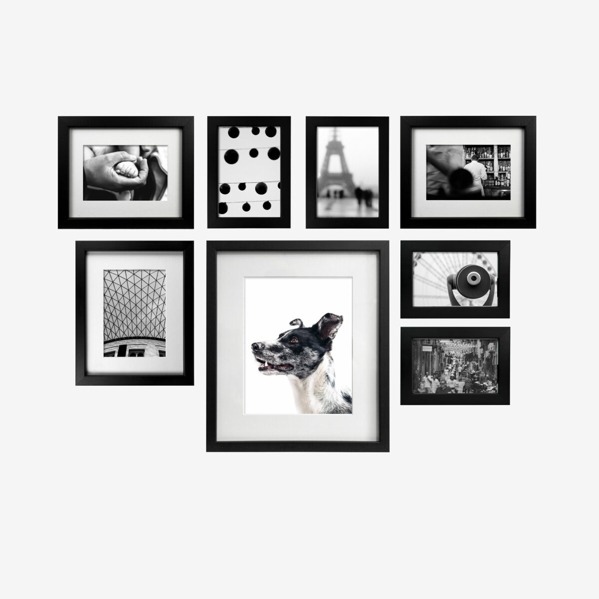 8 Piece Slim Box Frame Gallery Wall Set - Corban & Blair