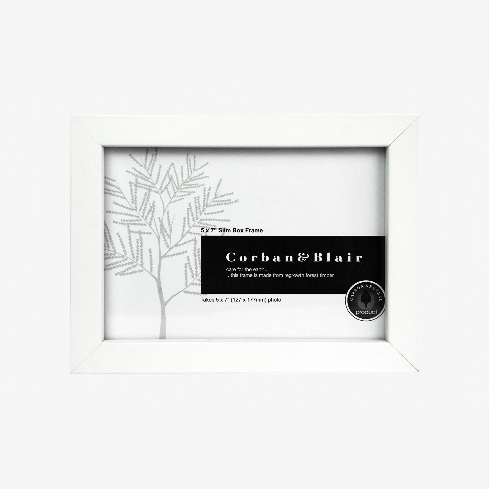 Slim Box Frame 5x7" - Corban & Blair