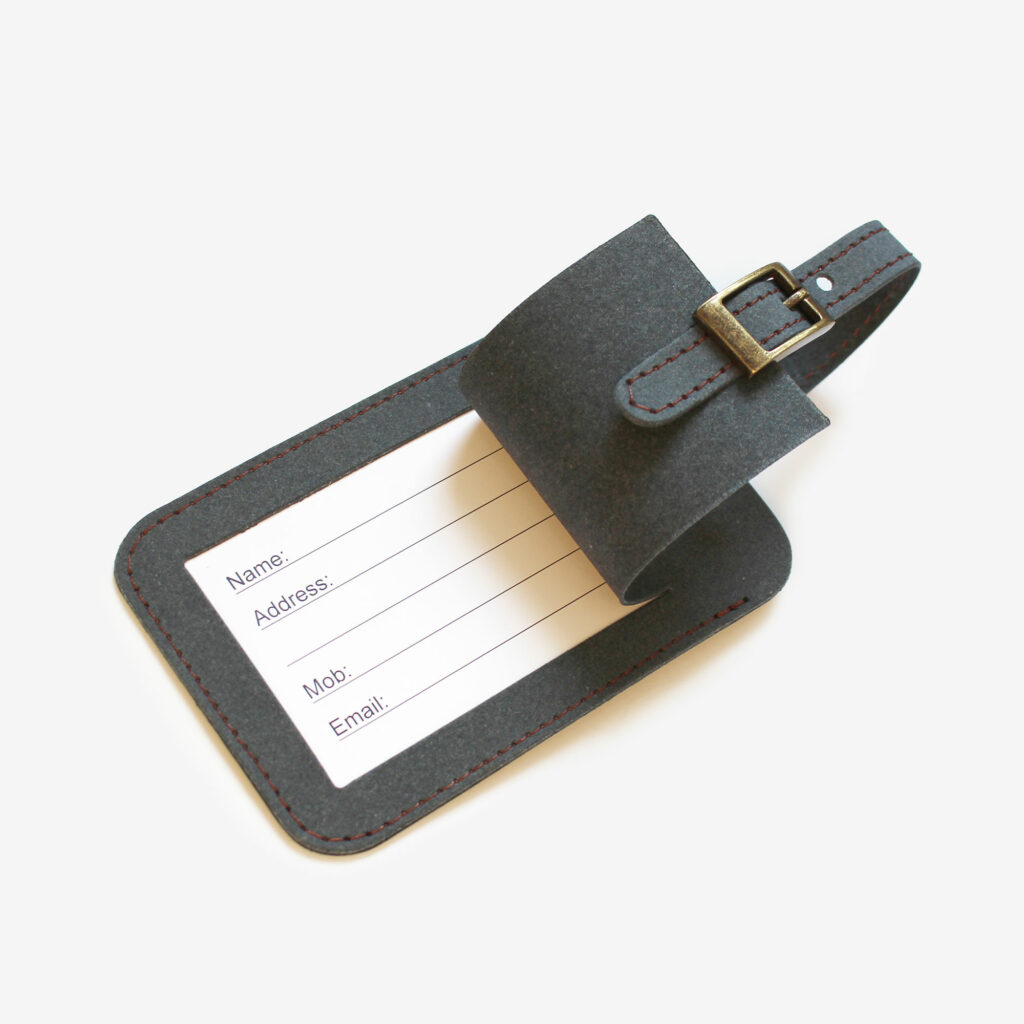 Eco Denim Luggage Tag with Buckle - Corban & Blair